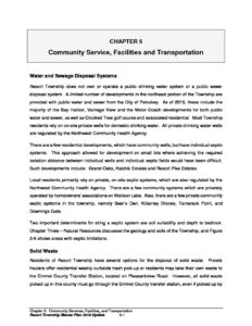 #5 Community Service, Facilities and Transportation | Resort Township